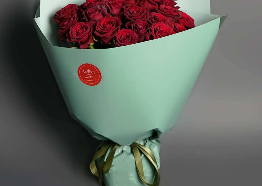 Mono Bouquet of Red Princess Roses